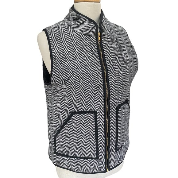 Merokeety | Jackets & Coats | Merokeety Quilted Tweed Neutral Black ...